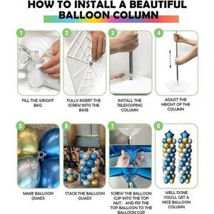Party Supplies | Balloon Column Stand Kitset Of 2 7 Feet Height ...